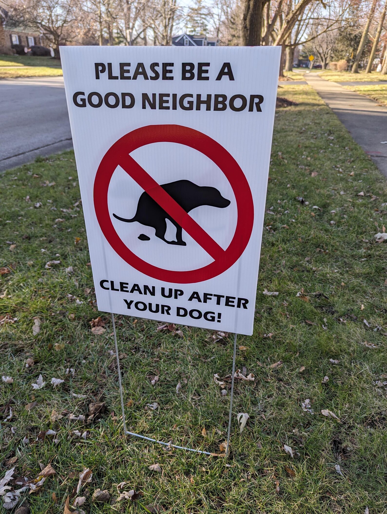 Clean up After Your Dog - Plastic Yard Sign - Etsy