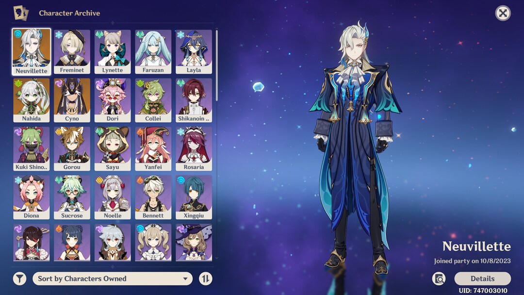 GI Europe Account Nahida Neuvillette Cyno - Etsy