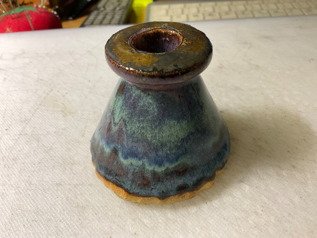 Stoneware Ceramic Pottery Inkwell Twice Fired Signed by the - Etsy