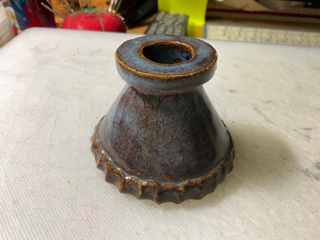 Stoneware Ceramic Pottery Inkwell Twice Fired Signed by the - Etsy