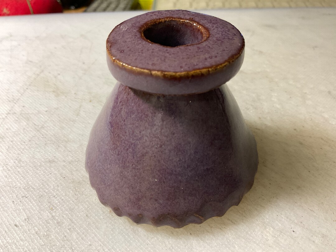 Stoneware Ceramic Pottery Inkwell Twice Fired Signed by the - Etsy