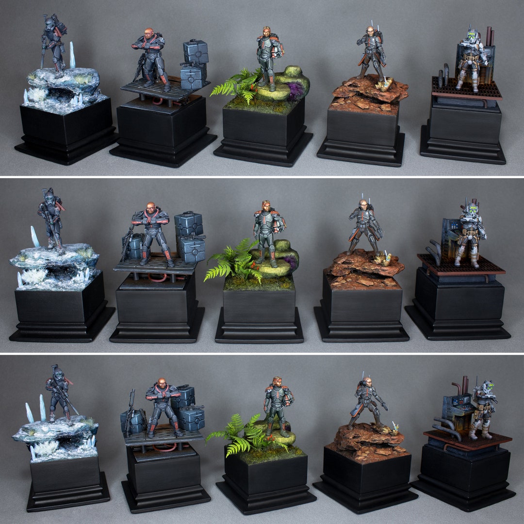 Star Wars the Bad Batch Miniatures. Pro Painted. - Etsy