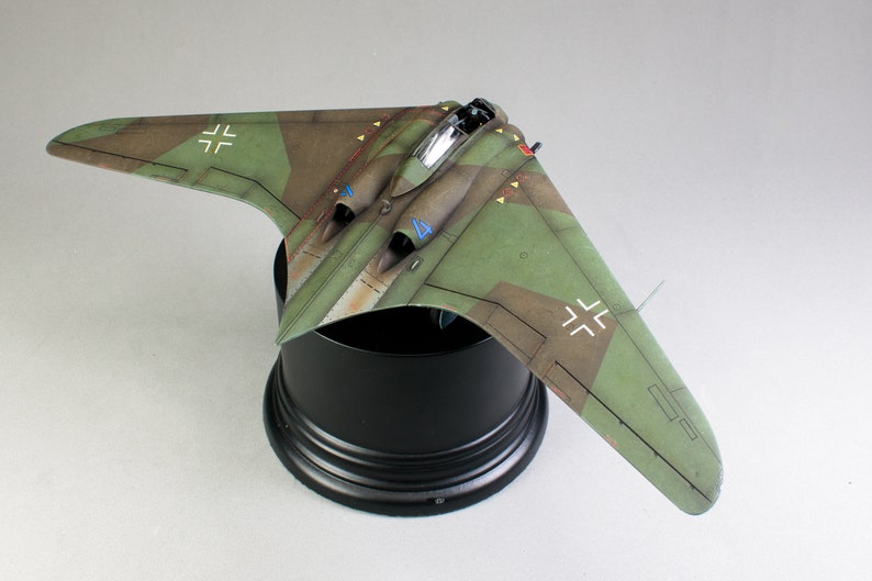 Scale Model Kit of the Horten Ho 229 Aircraft in 1/72 Scale. Hand-built and Hand-painted Plastic ...