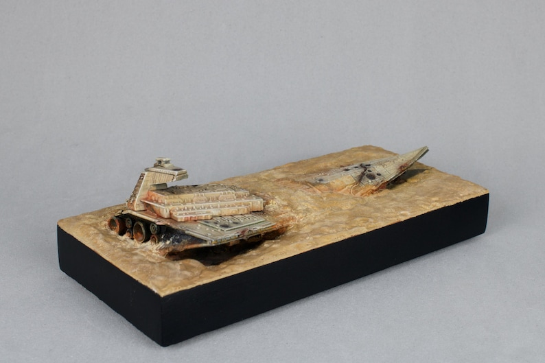 1/12300 Scale Model - Star Wars Imperial Star Destroyer Diorama - Ready ...