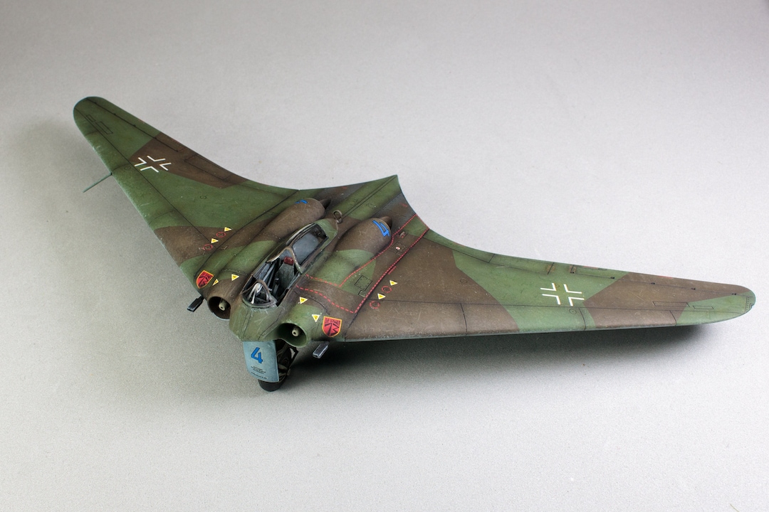 Model Kit of the Horten Ho 229 Aircraft in 1/72 or 1/48 Scale. Built and Painted Model Kit by ...