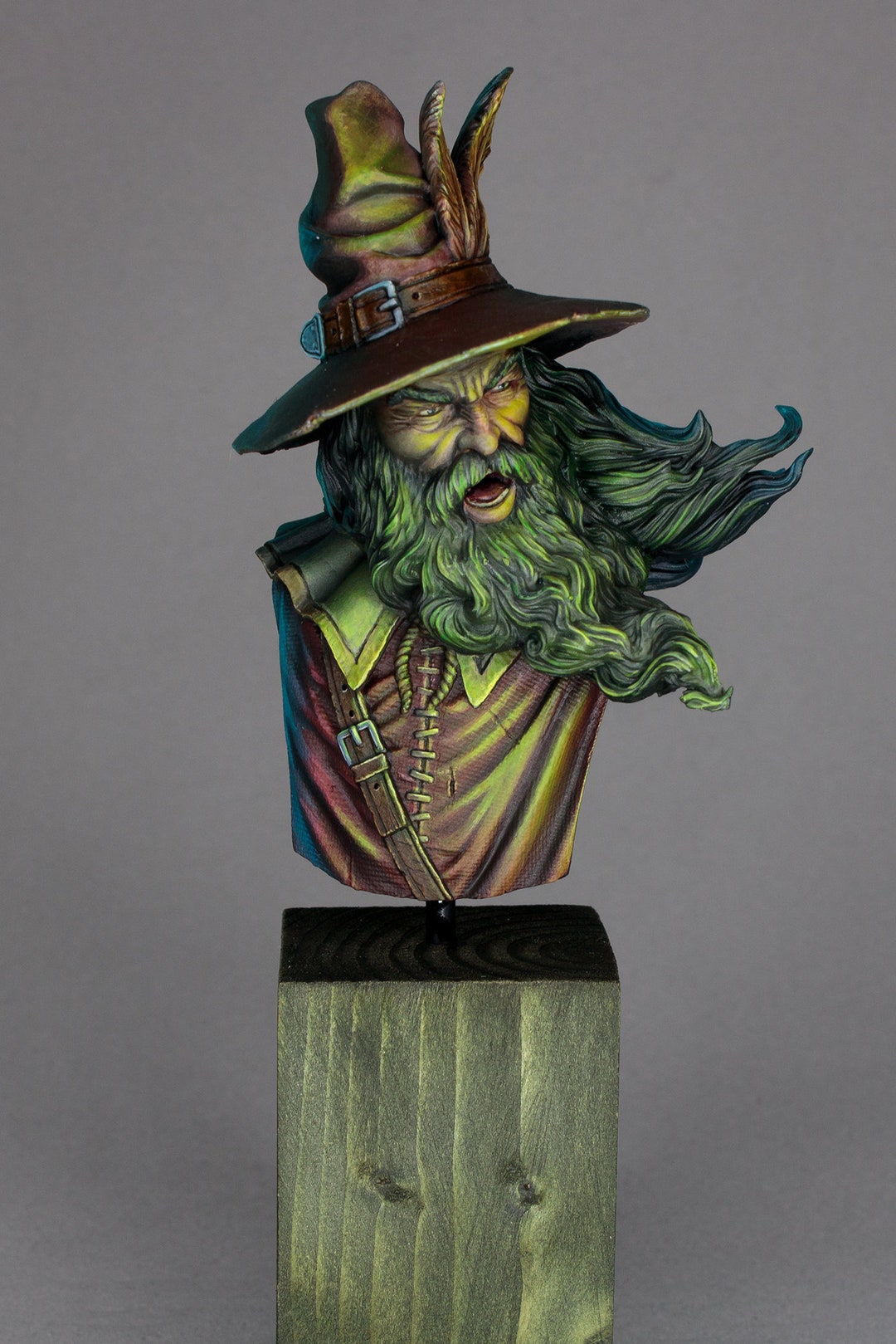 Human Wizard Bust in 1/16. Dungeons and Dragons Character Bust Pro ...