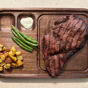 Wooden Steak Plate Carnivore Etsy