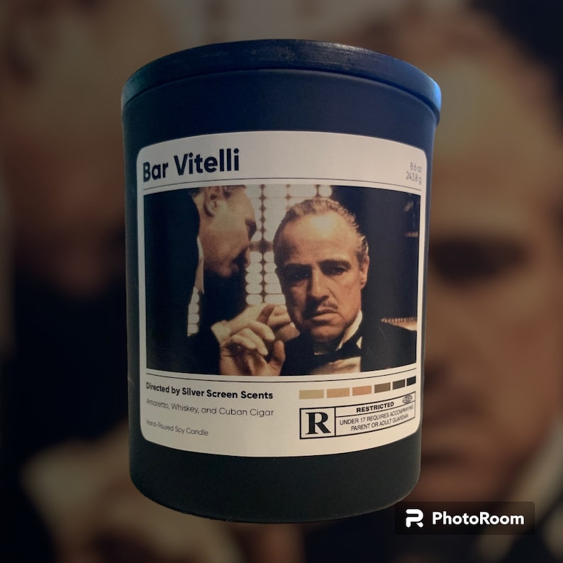 The Godfather Amaretto, Whiskey, Cuban Cigar 100% Soy Wax Candle Bar ...