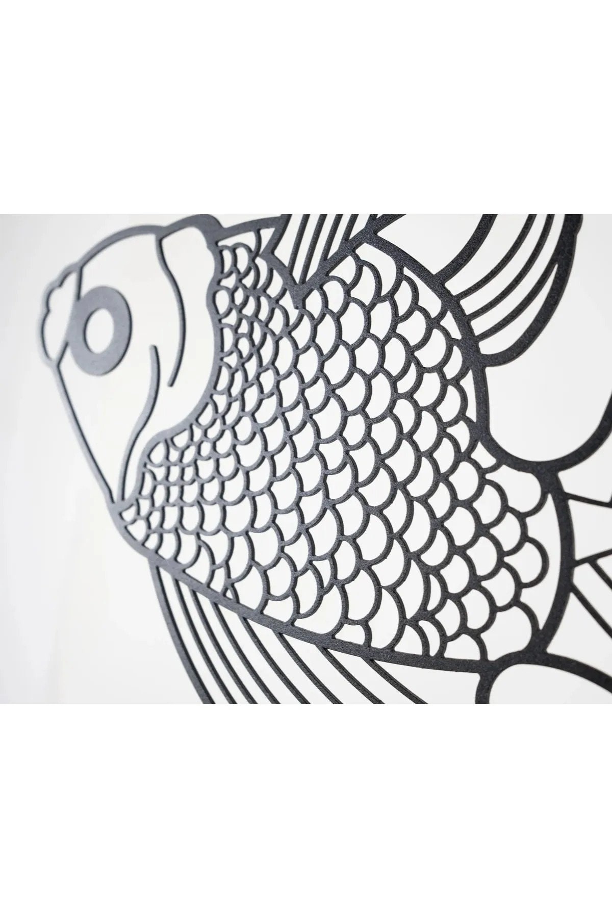 Veiltail Goldfish Metal Wall Art, Decorative Metal Wall Hanging, Home ...