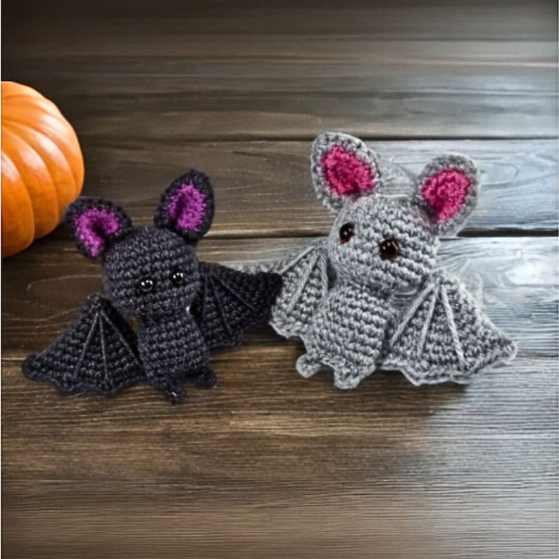Bat Crochet Pattern, Halloween Amigurumi, Gift, Keychain PDF, English ...