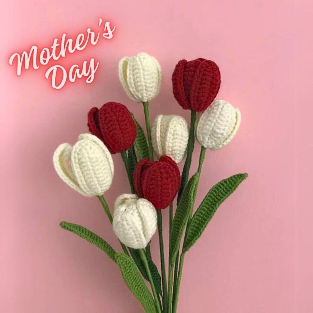 Tulip Flower Crochet Pattern, Mother's Day Flower Pattern, Flower ...