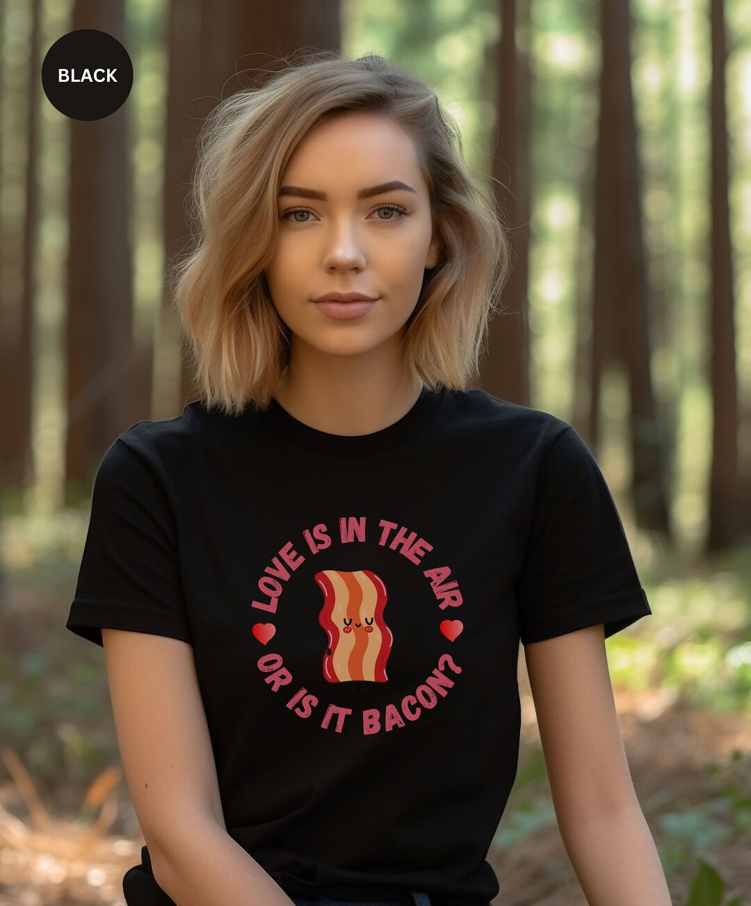 Bacon Lover Tshirt, Funny Love is in the Air, Valentines Shirt, Funny ...