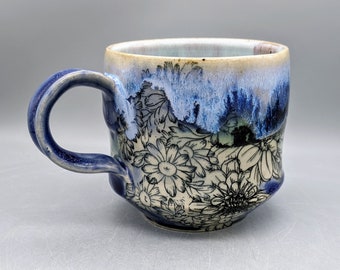 Rainy Day Cup 11oz Rain Mug Kids Cup Gift for Her Raindrop Mug Rain ...