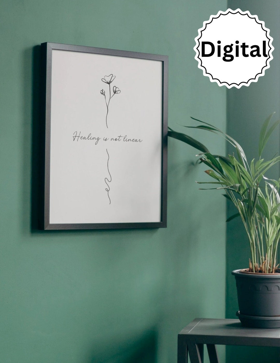 Healing is Not Linear Poster [digital] - Etsy