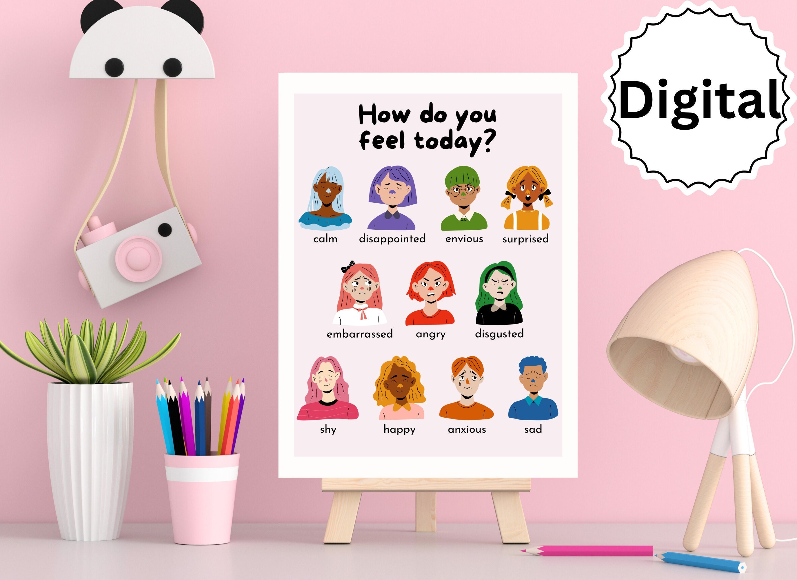 How Do You Feel Today Poster digital File - Etsy