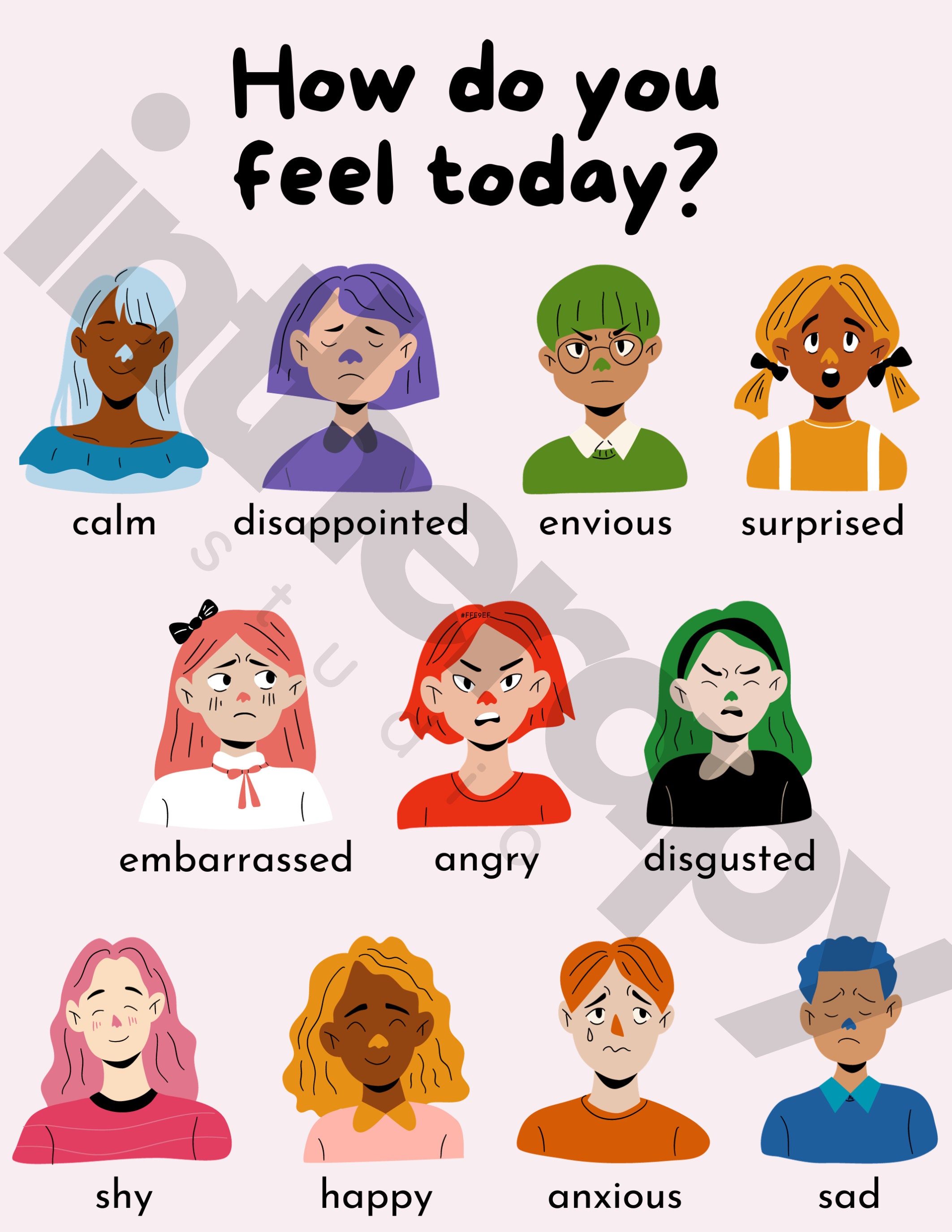 How Do You Feel Today Poster digital File - Etsy