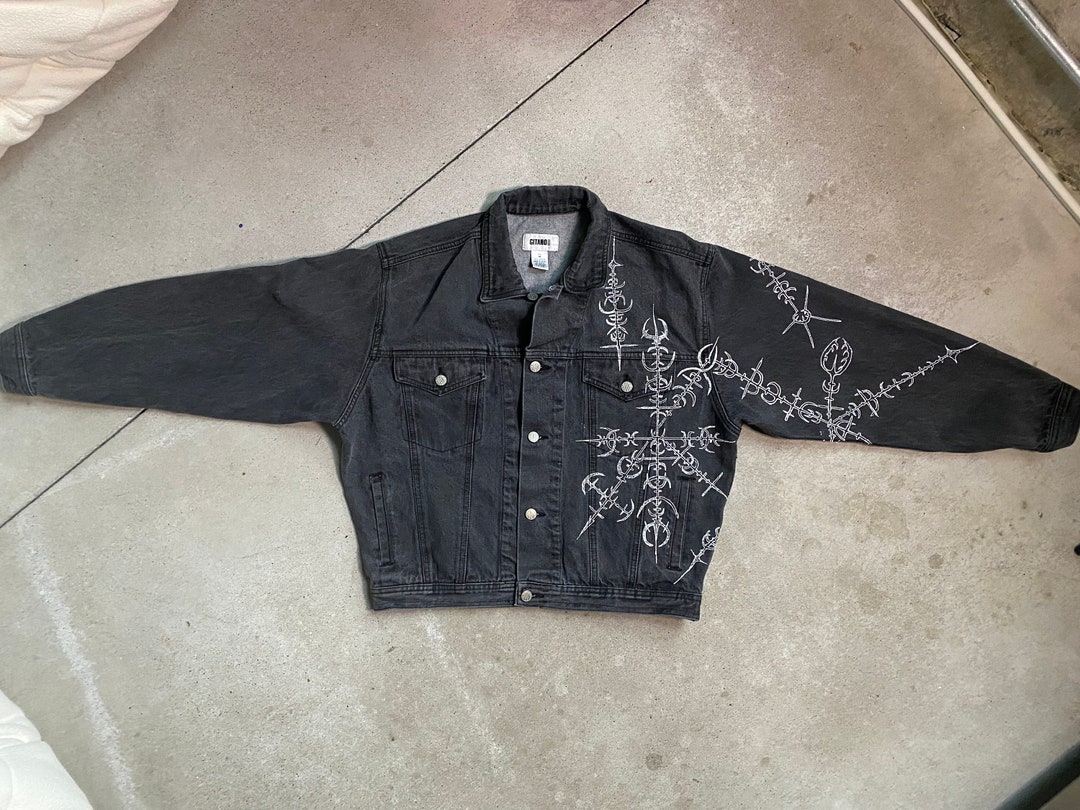 Cyber Sigilism Denim Jacket 001 - Etsy