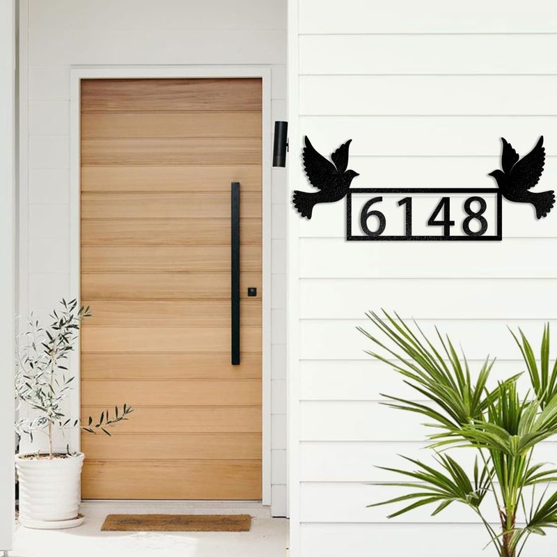 Metal House Number Sign - Etsy