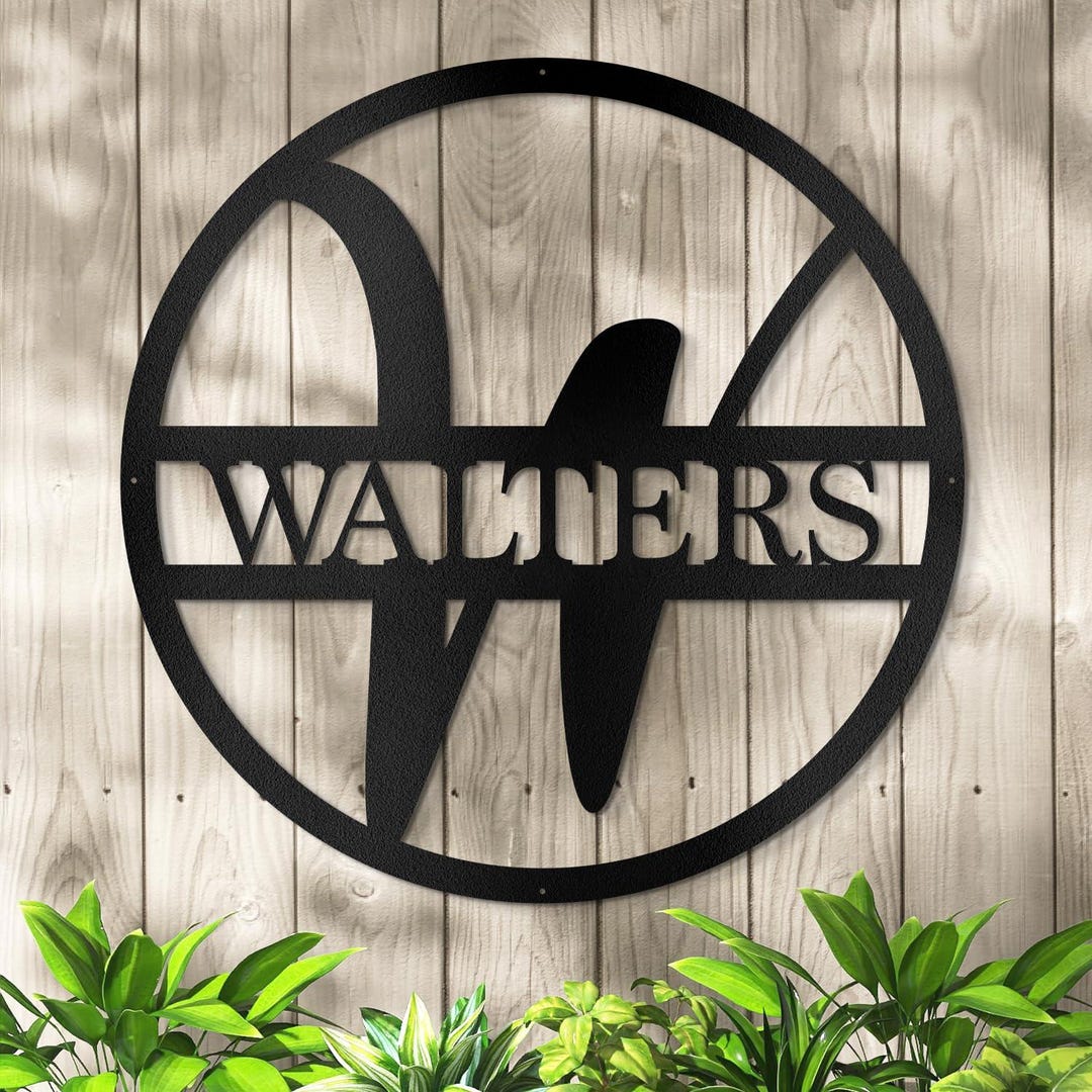 Personalized Wedding Gift, Custom Metal Signs, Metal Name Sign, Metal ...