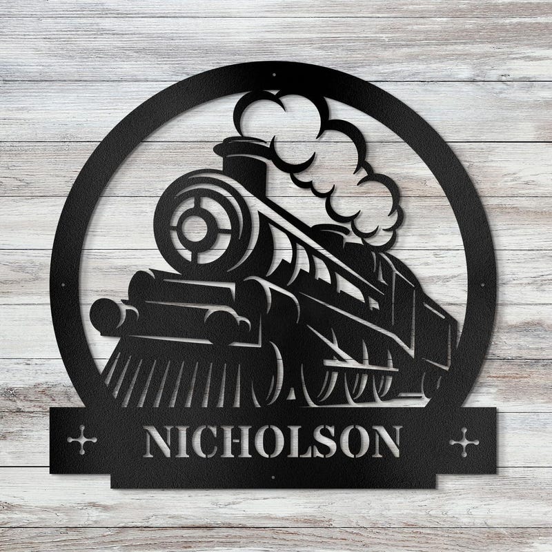 Train Sign - Etsy
