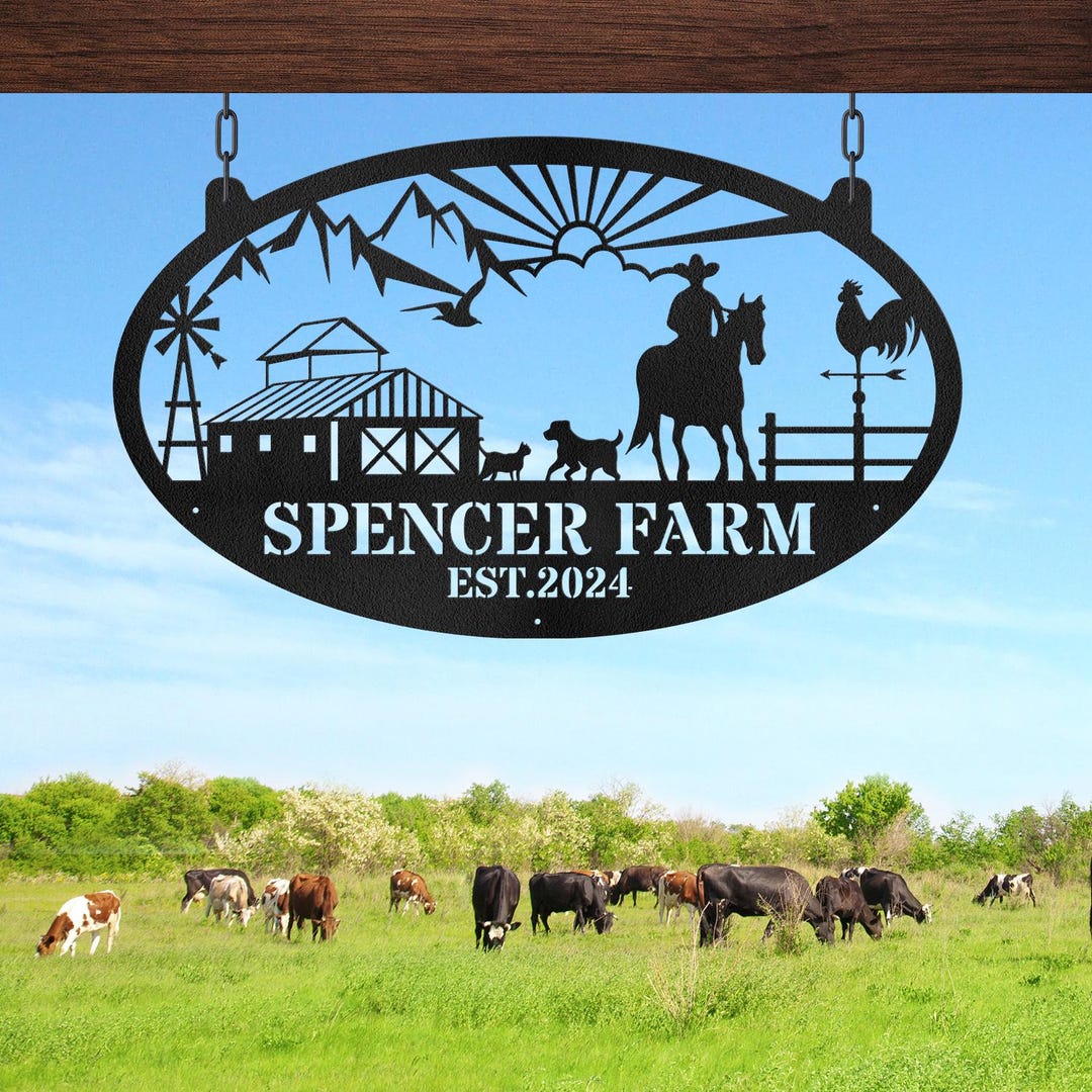 Custom Metal Signs, Farmer Metal Sign,farmhouse Metal Art Sign ...