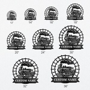 Personalized Metal Train Sign: Custom Name Wall Art - Etsy