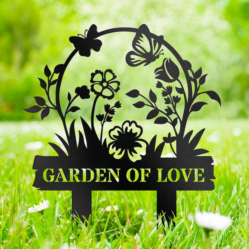 Butterfly Garden Sign - Etsy