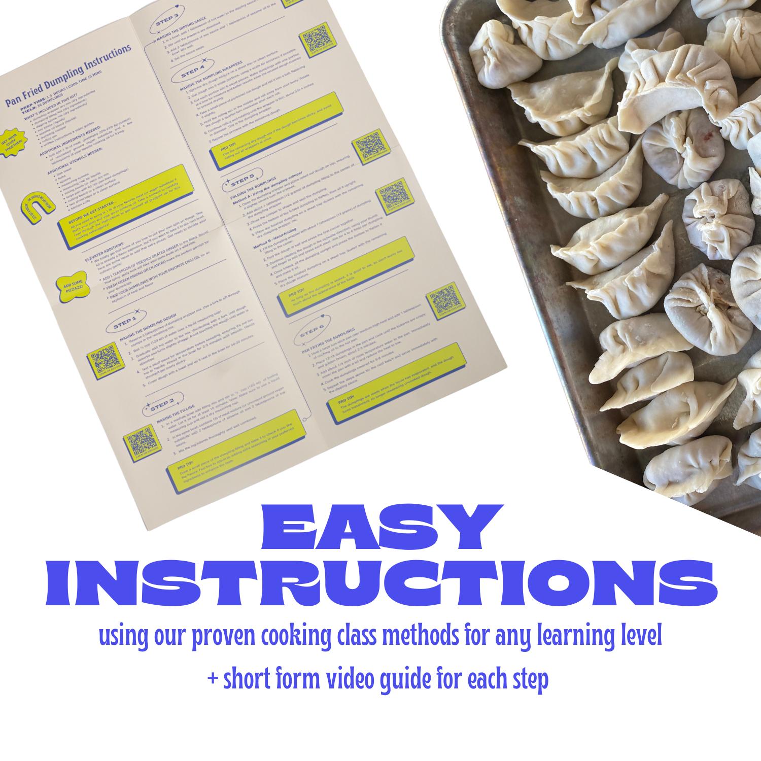 Pan Fried DIY Dumpling Making Kit - A Perfect Gift for Food Lovers and ...