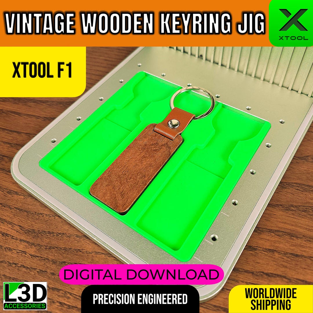 Digital Download - Wooden Keyring Jig File for Xtool F1 Laser Engraver ...
