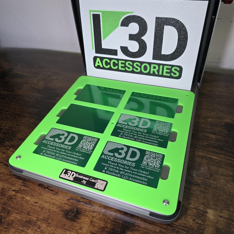 Xtool F1/F2 Ultra Business Card Jig STL File | Metal Engraving (digital ...