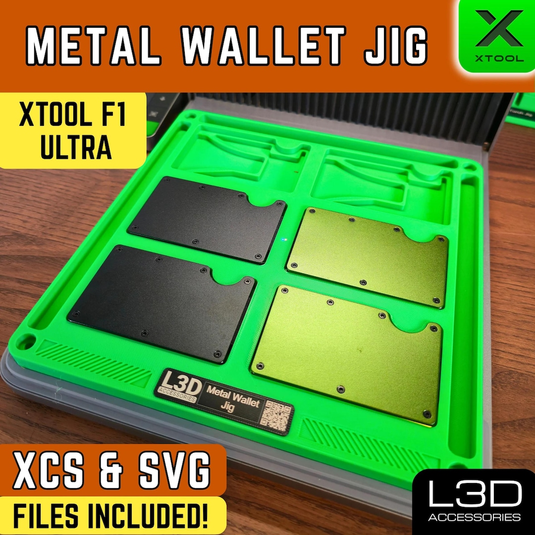 Xtool F1/F2 Ultra Wallet Jig: 86mm RFID Wallet Engraving Fixture - Etsy