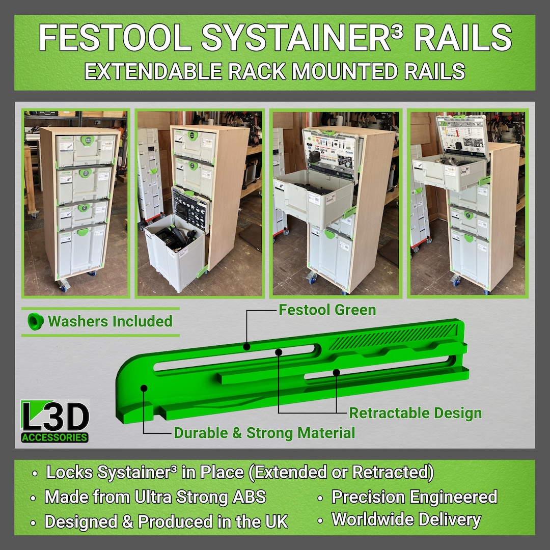 Systainer3 Storage Rack Extending Rails (pair) - Etsy