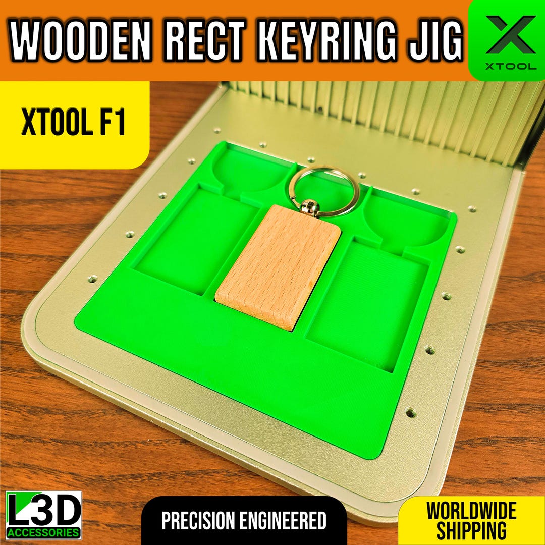 Xtool F1 Jig for Engraving Rectangle Wooden Keychains (5cm X 3cm) - Etsy