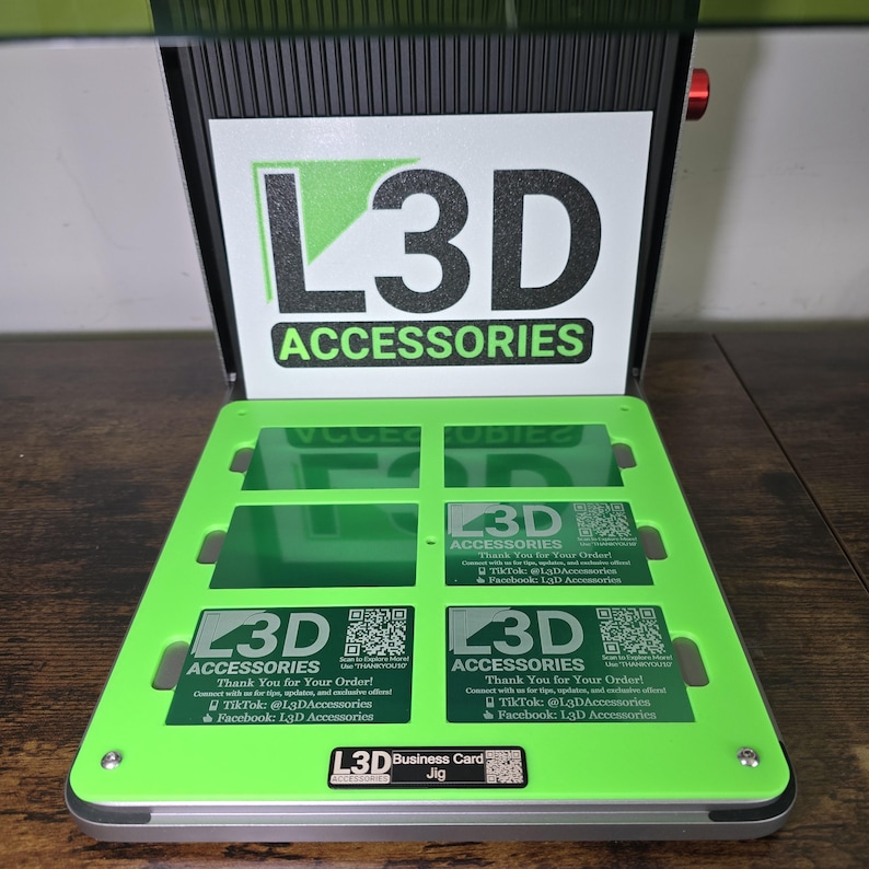 Xtool F1/F2 Ultra Business Card Jig STL File | Metal Engraving (digital ...