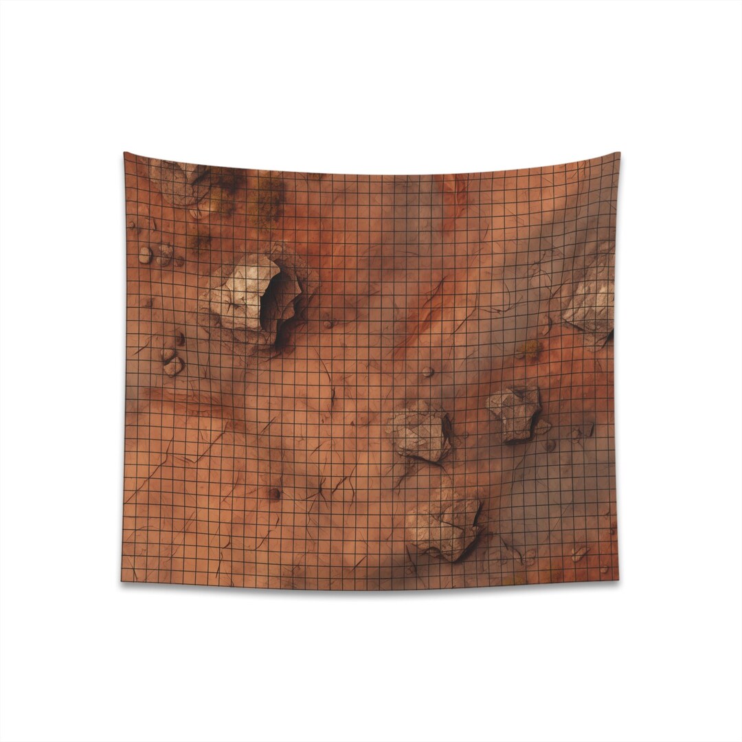 Dungeons Dragons Battle Mat 'badlands' 34 X 40 1 Square Grid - Etsy
