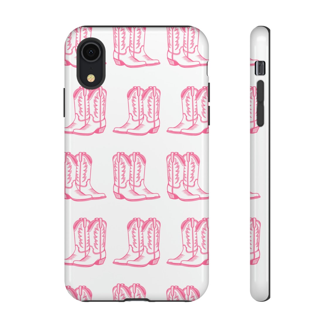 Pink Cowgirl Aesthetic Phone Case / Rodeo Pattern Cover for iPhone 15 ...