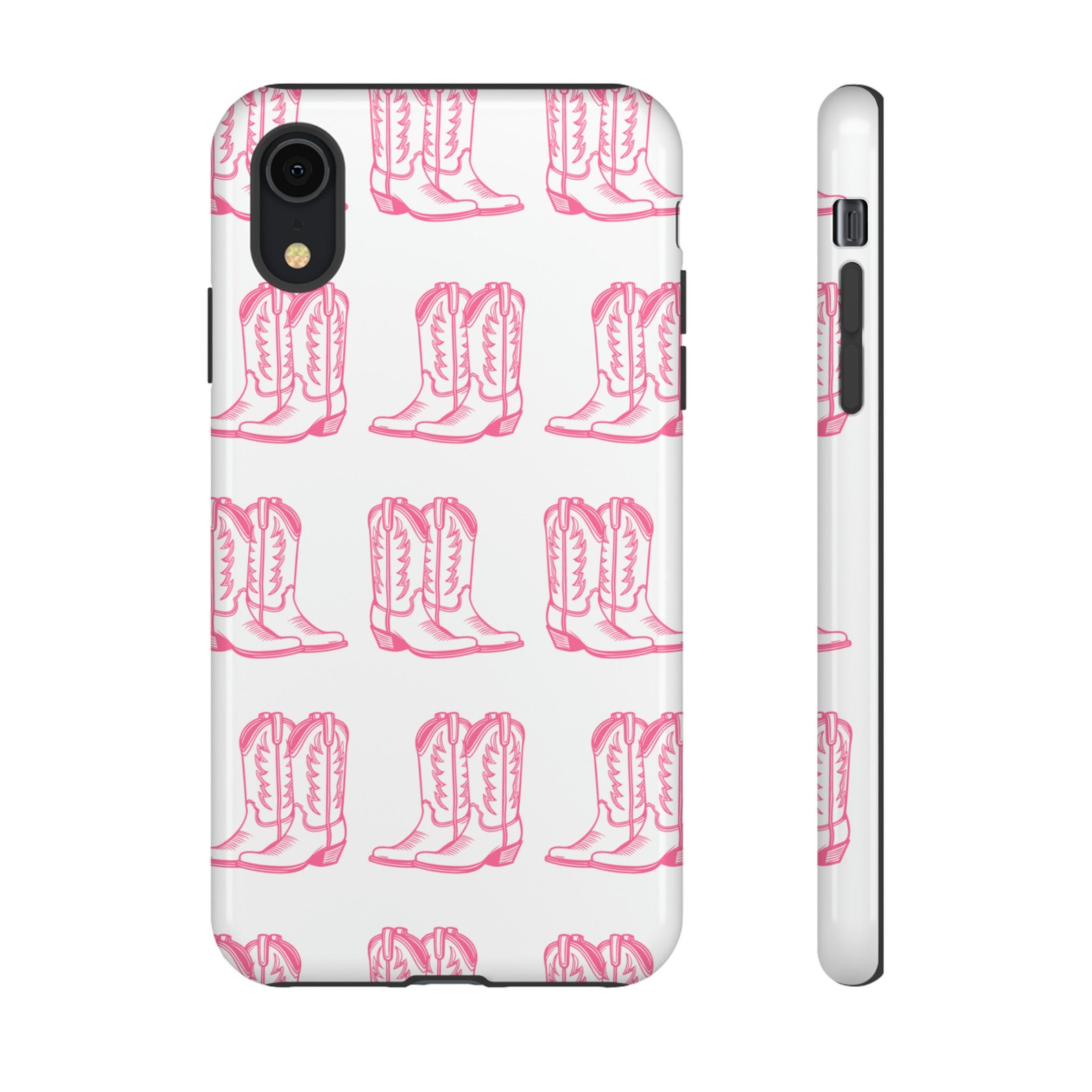 Pink Cowgirl Aesthetic Phone Case / Rodeo Pattern Cover for iPhone 15 ...