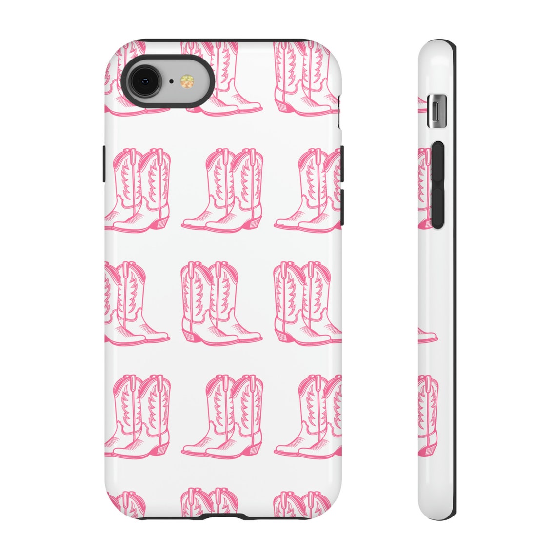 Pink Cowgirl Aesthetic Phone Case / Rodeo Pattern Cover for iPhone 15 ...