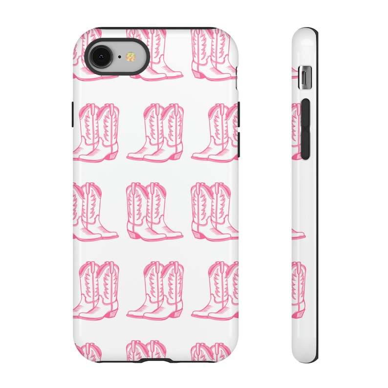 Pink Cowgirl Aesthetic Phone Case / Rodeo Pattern Cover for iPhone 15 ...