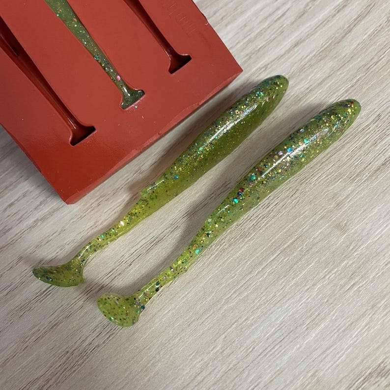 Moule Leurre Souple Plastique "skinny Shad" "soft Swimbait" 8 Cm - Etsy