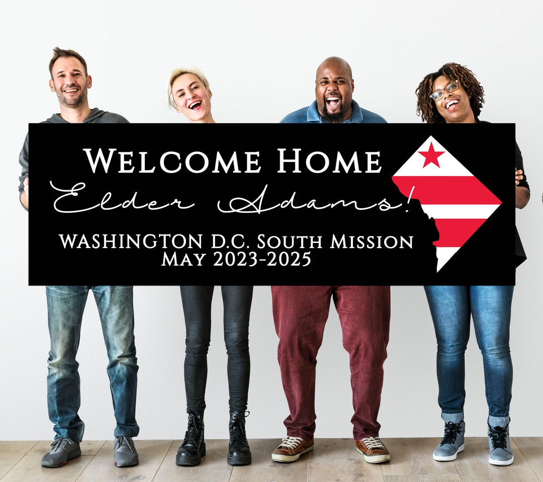 Welcome Home Missionary 6’x2' Poster - Mission Homecoming Print ...