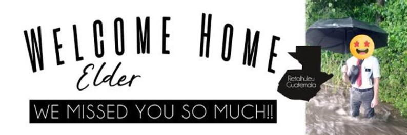 Welcome Home Missionary Banner – Custom Mission Homecoming Yard Sign (6 ...