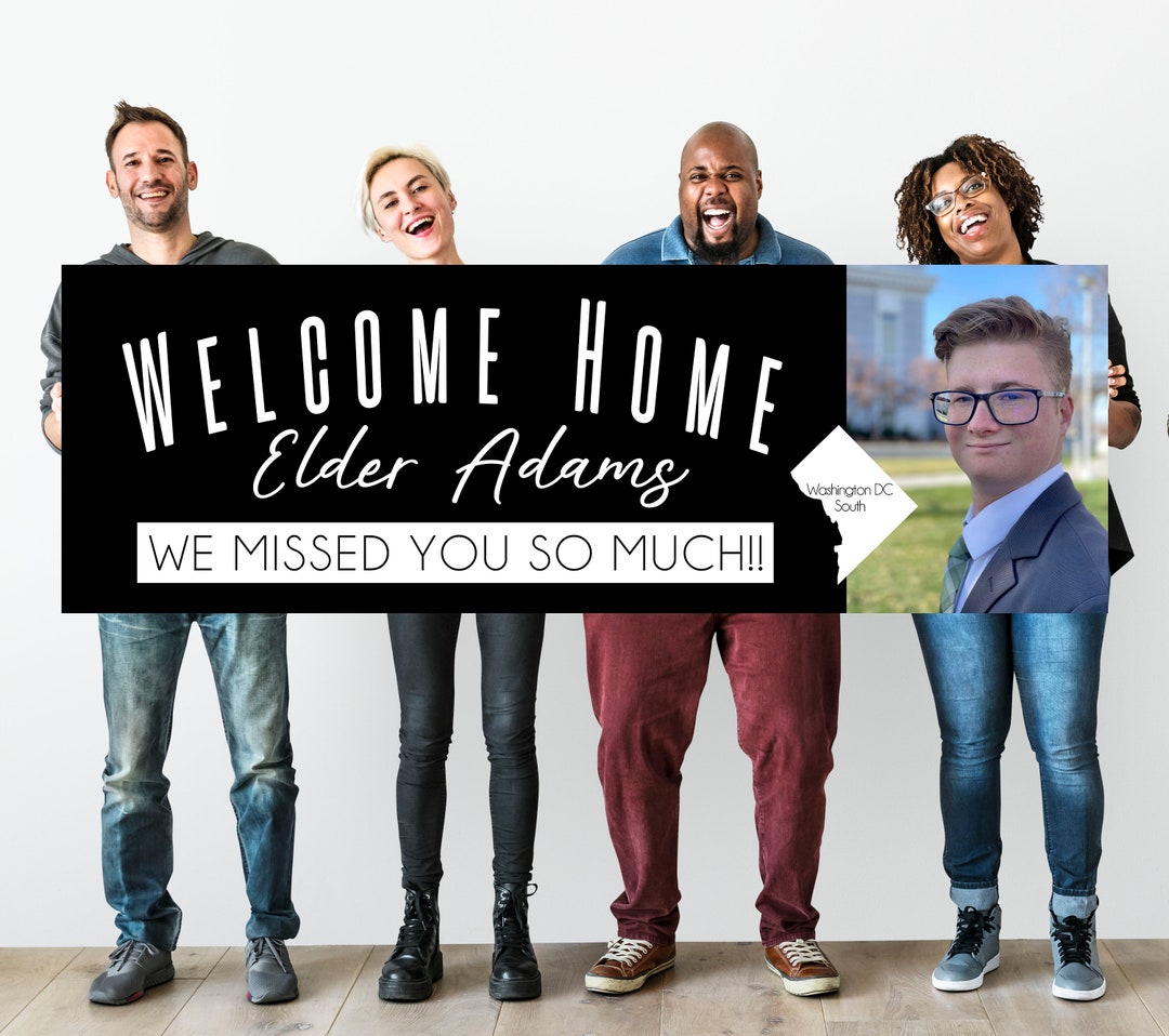 Welcome Home Missionary 6’x2' Poster - Custom Mission Homecoming Print ...