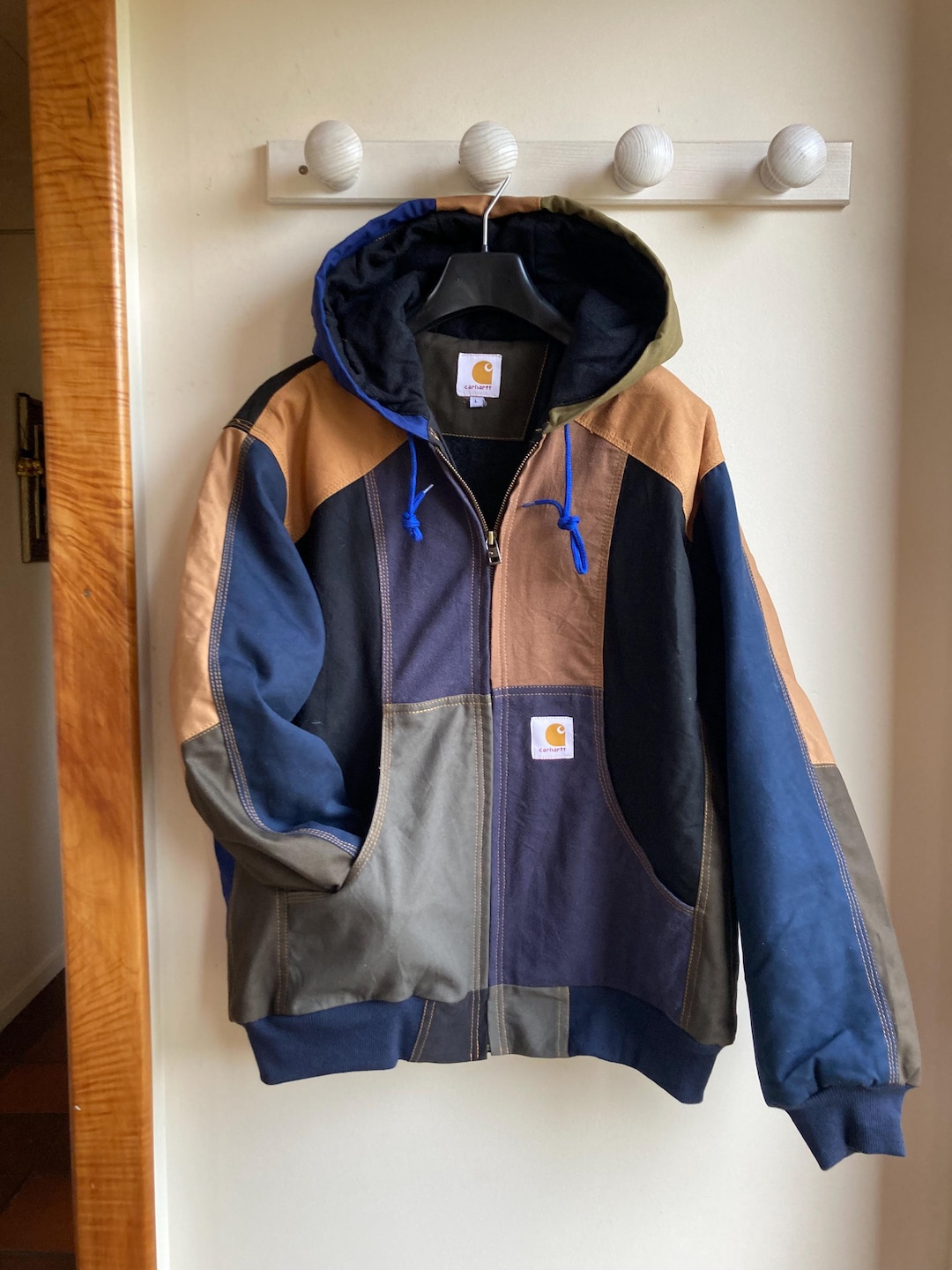 Carhartt Reworked Patched Jacket - Etsy