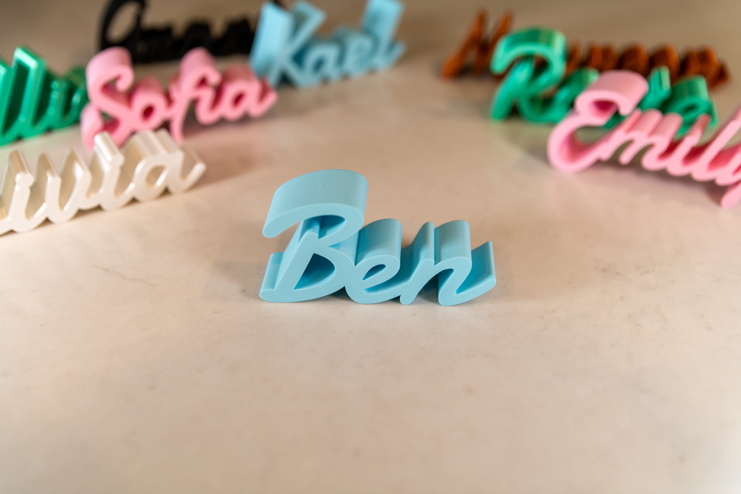 Personalized 3D Printed Name Sign for Desk or Shelf Custom Home and ...