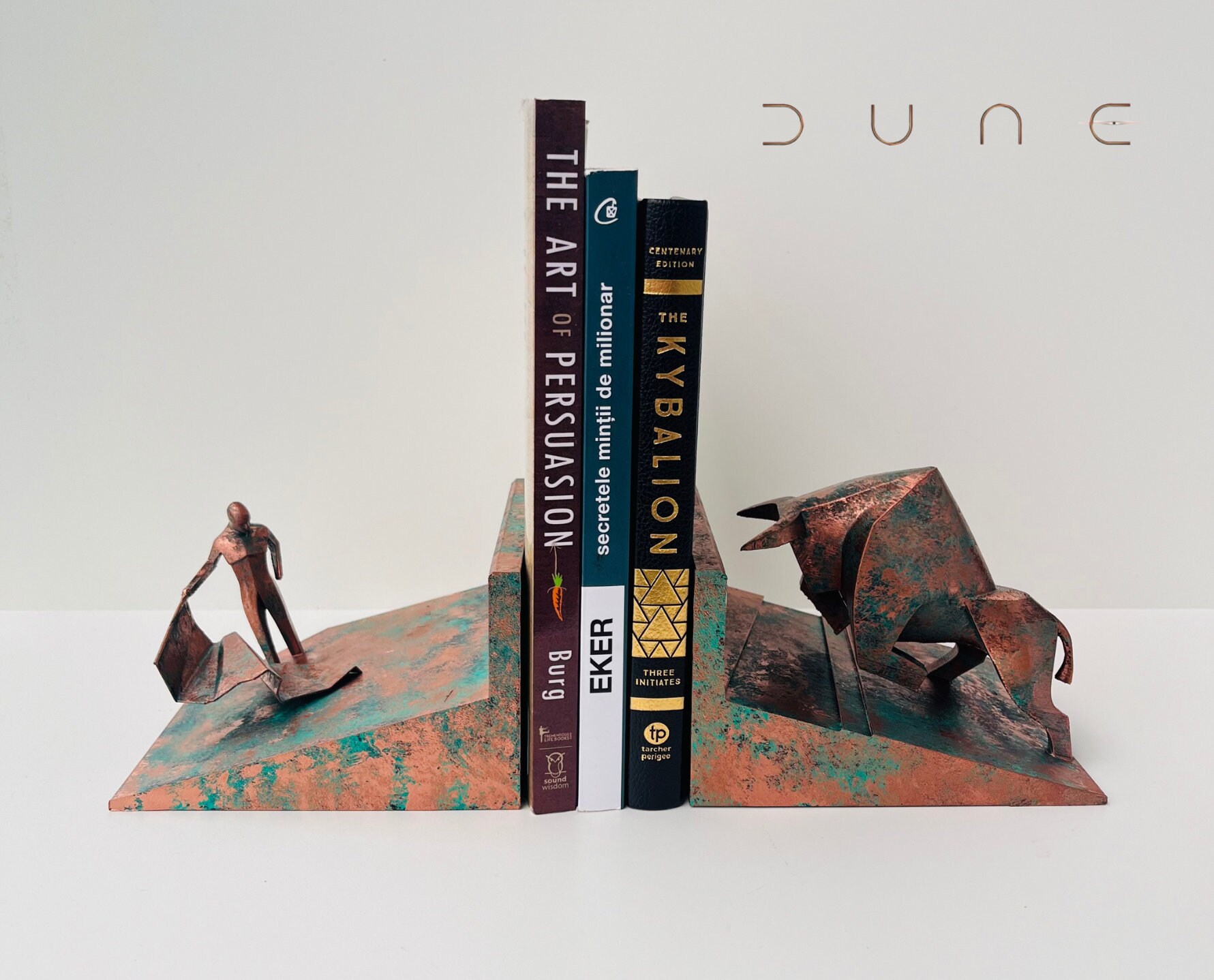 3d PRINT BOOKEND SCULPTURE for Bookshelf, Customized Dune Themed ...
