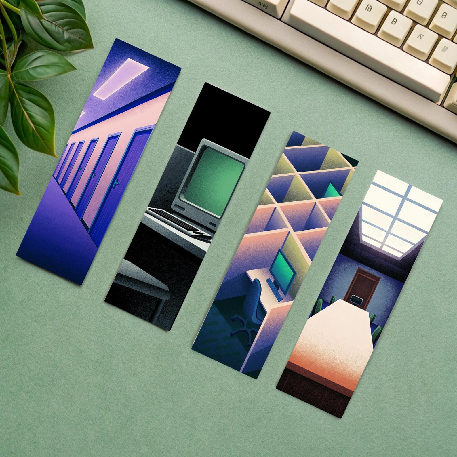 Severance Inspired Digital Bookmarks, Minimalist Office Aesthetic ...