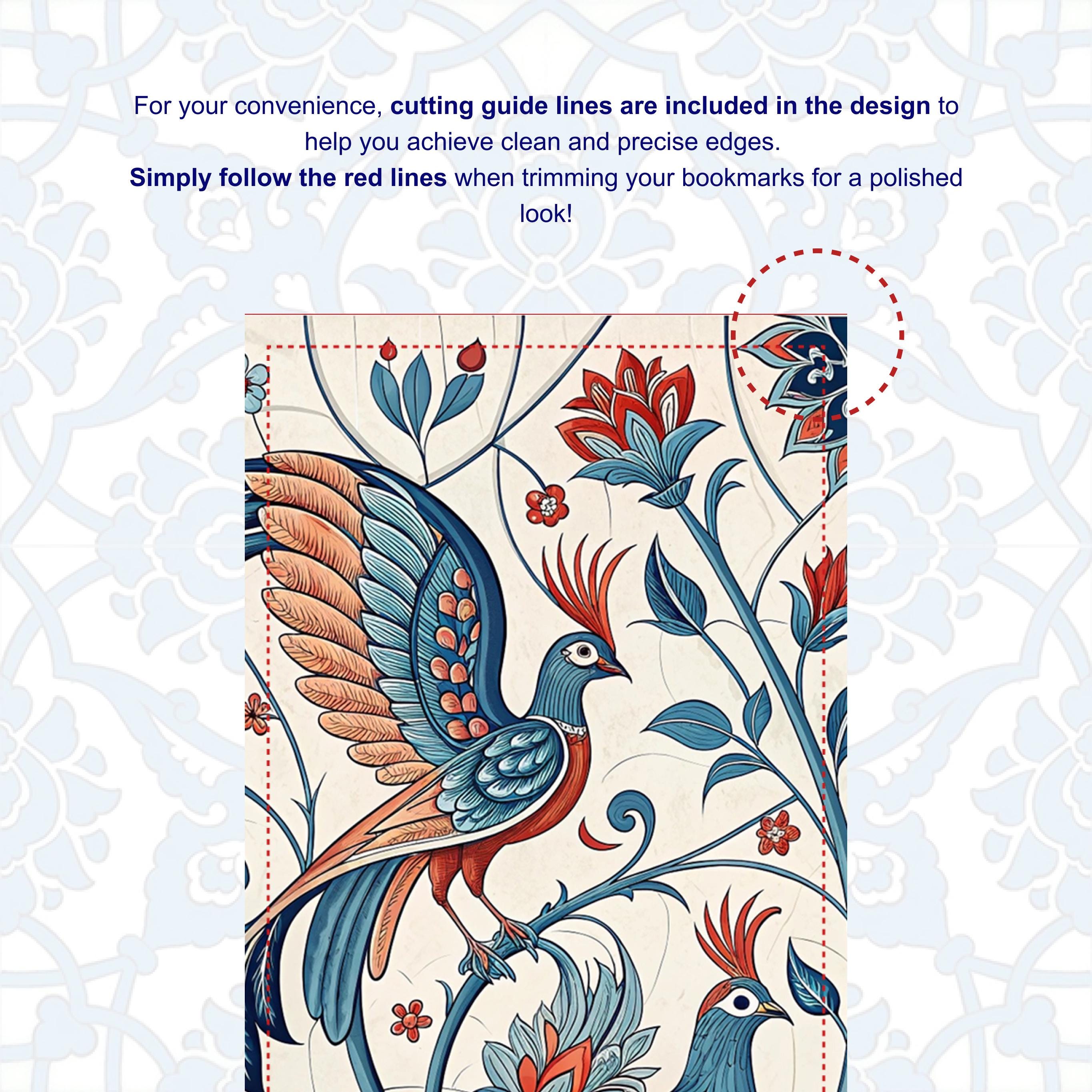 Turkish Iznik Tile Bookmark Set: Islamic Floral Art - Etsy