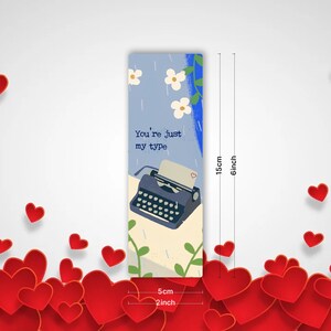 Valentines Day Pun Bookmarks Funny & Cute Love Quotes Printable Digital ...