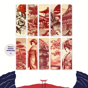 Japanese Printable Bookmarks | Vintage Japan Art | Samurai, Geisha ...